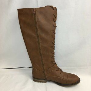 Universal Thread | Shoes | Universal Thread Lace Up Riding Boots Cognac ...